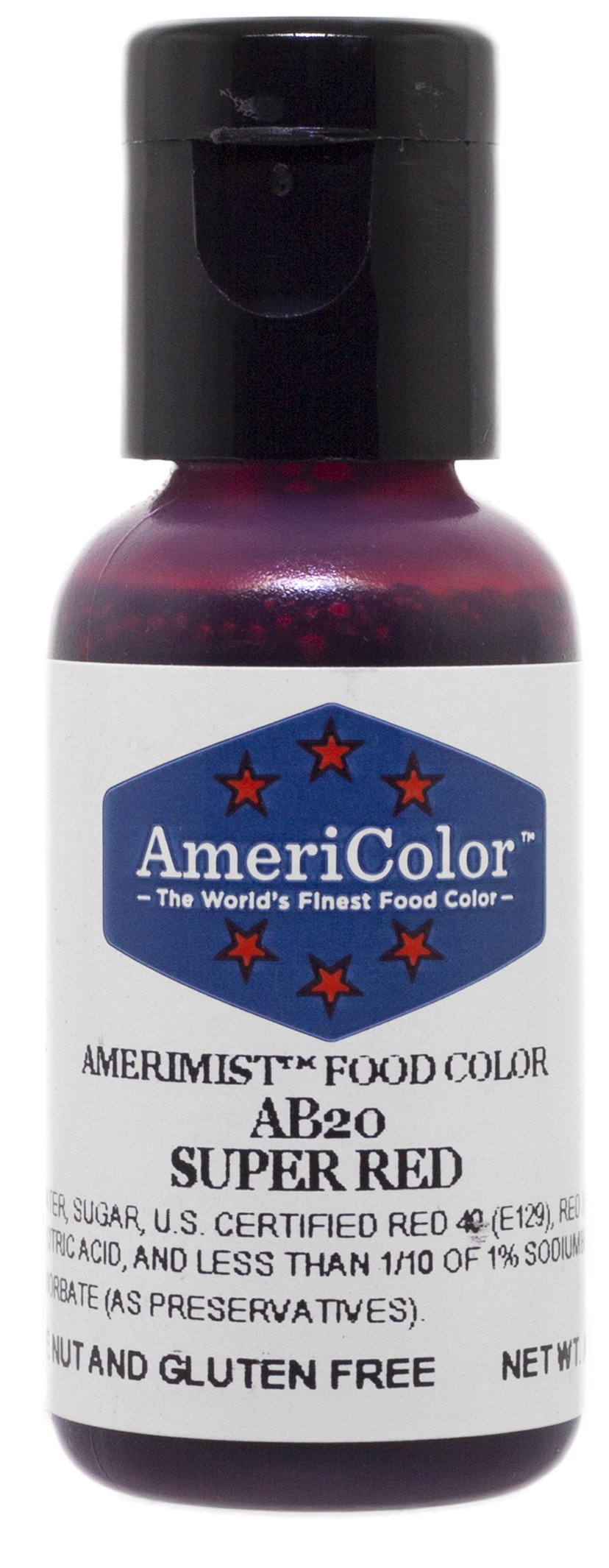 Amazon.com : AmeriColor AmeriMist Super Black Airbrush Food Color, .65 ...