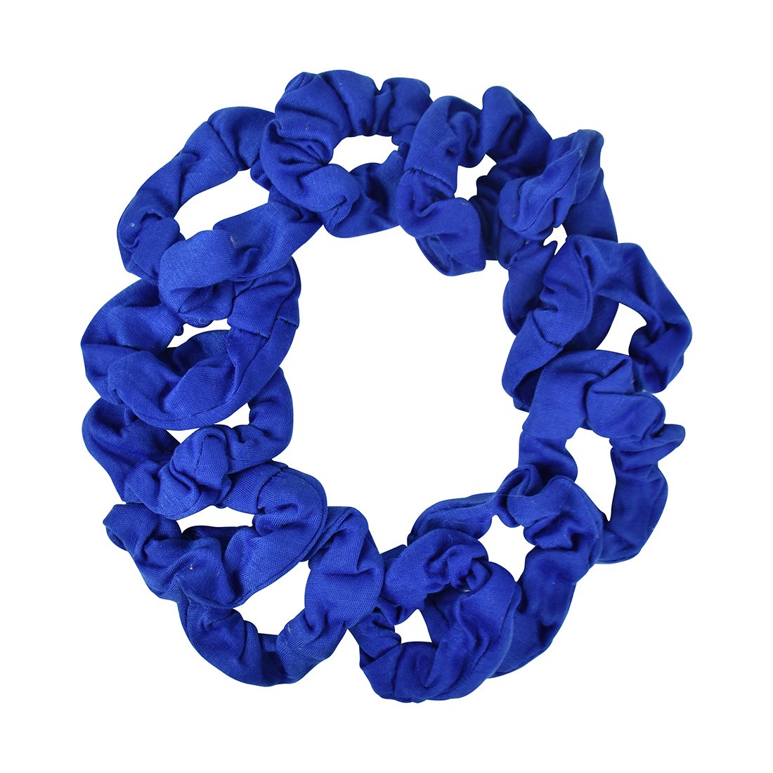 Amazon.com : Small Scrunchies Cotton Hair Bobble - Set of 3 - Royal ...