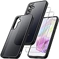 JETech 3 en 1 Funda Mate para Samsung Galaxy A35 5G con 2 Protector Pantalla Mica Cristal Vidrio ...