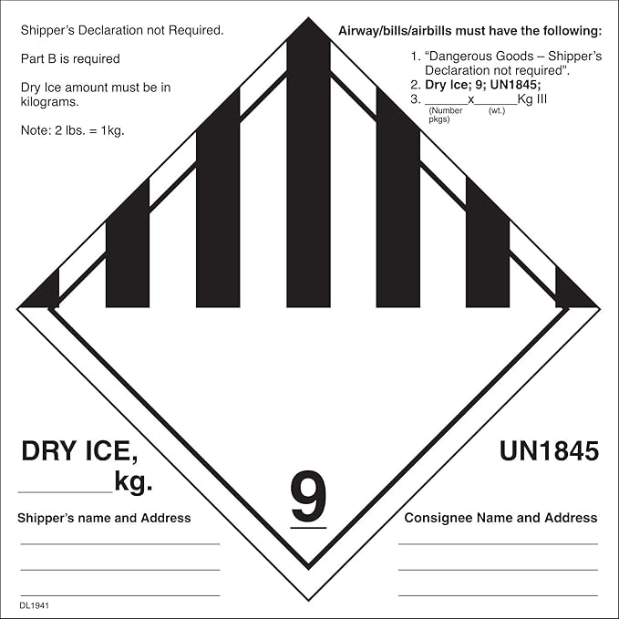 Amazon.co.jp： 6 " x 6 " Dry Ice un1845ラベル( 500 per Roll ): 文房具・オフィス用品