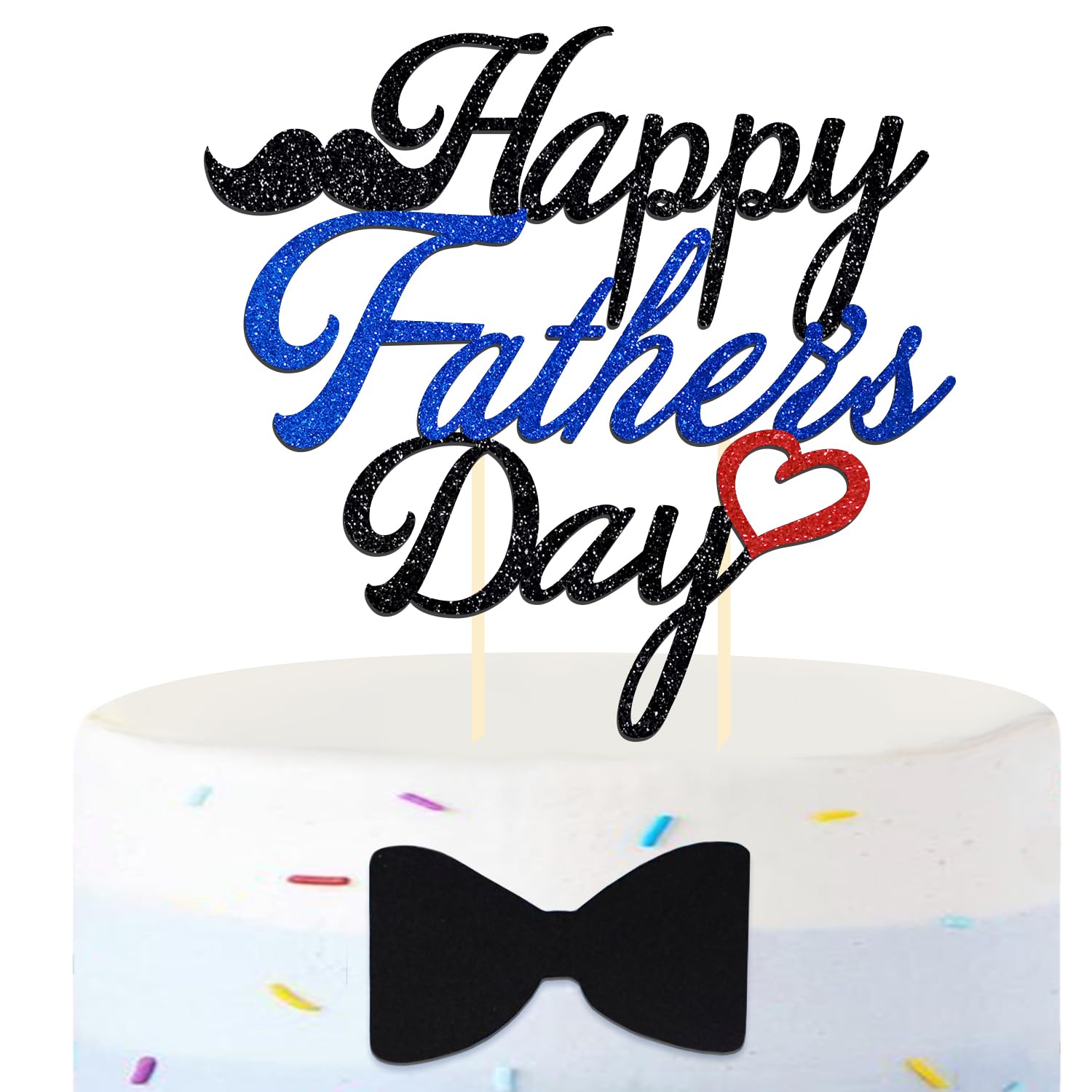 Happy Father's Day Cake Topper for Father's Day Decorations,Best Dad ...