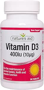 Amazon.com: Natures Aid Vitamin D 10Ug 90 Tablets : Health & Household