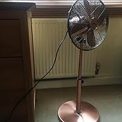 Pifco P51004 Pedestal Fan, 3 Speed Settings, Adjustable Height, 90 ...