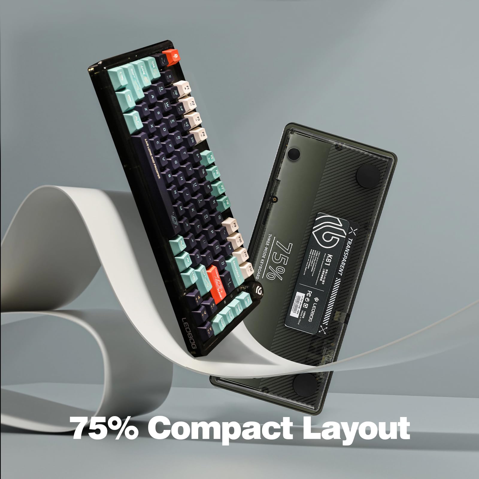 Mua x LEOBOG K81 Gasket-mounted Custom Mechanical Keyboard with Knob ...