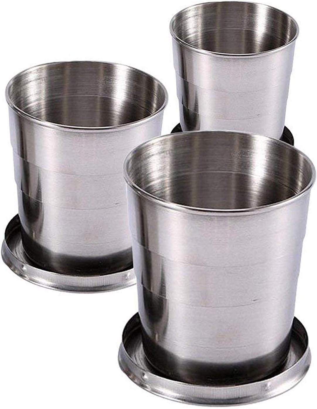 Collapsible Camping Cups For Backpacking , 75ML Stainless Steel ...