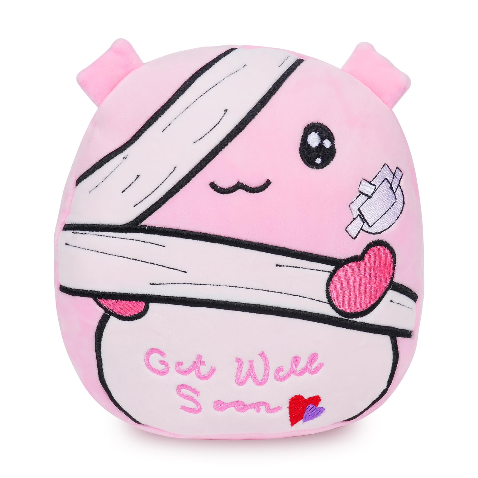 MOFUSAN 12'' Get Well Soon Axolotl Plush Toy, Get Well Soon Cute ...