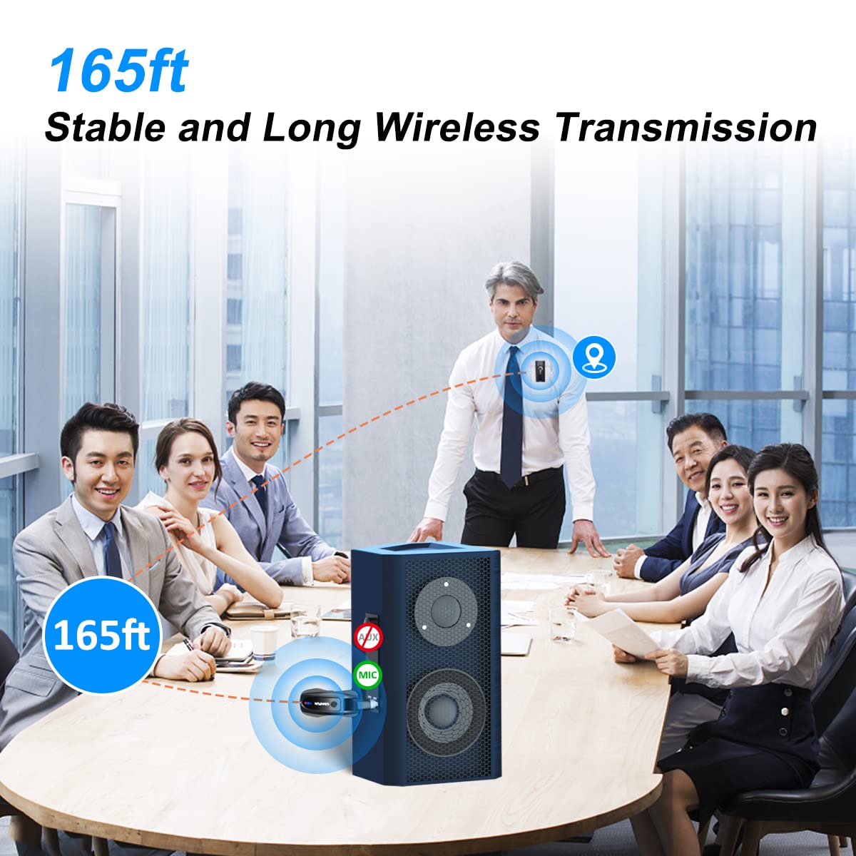 Mua KIMAFUN Lavalier Wireless Microphone, Work 8hs/165FT Range ...