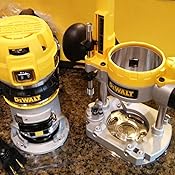 DEWALT DWP611PK 1.25 HP Max Torque Variable Speed Compact Router Combo ...