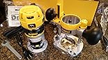 DEWALT Router Fixed/Plunge Base Kit, Variable Speed, 1.25-HP Max Torque ...