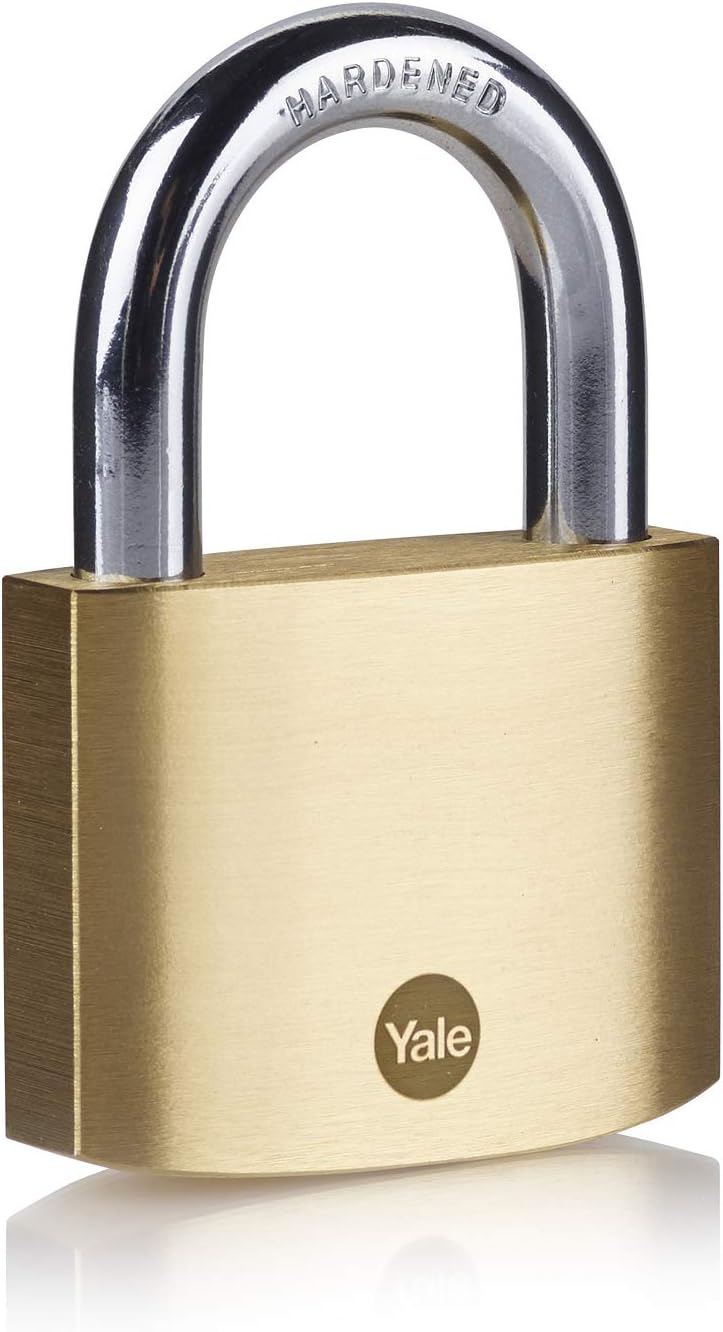 Yale Y110B/60/132/1 – Brass Padlock (60 mm) – Indoor Lock for Ladders ...