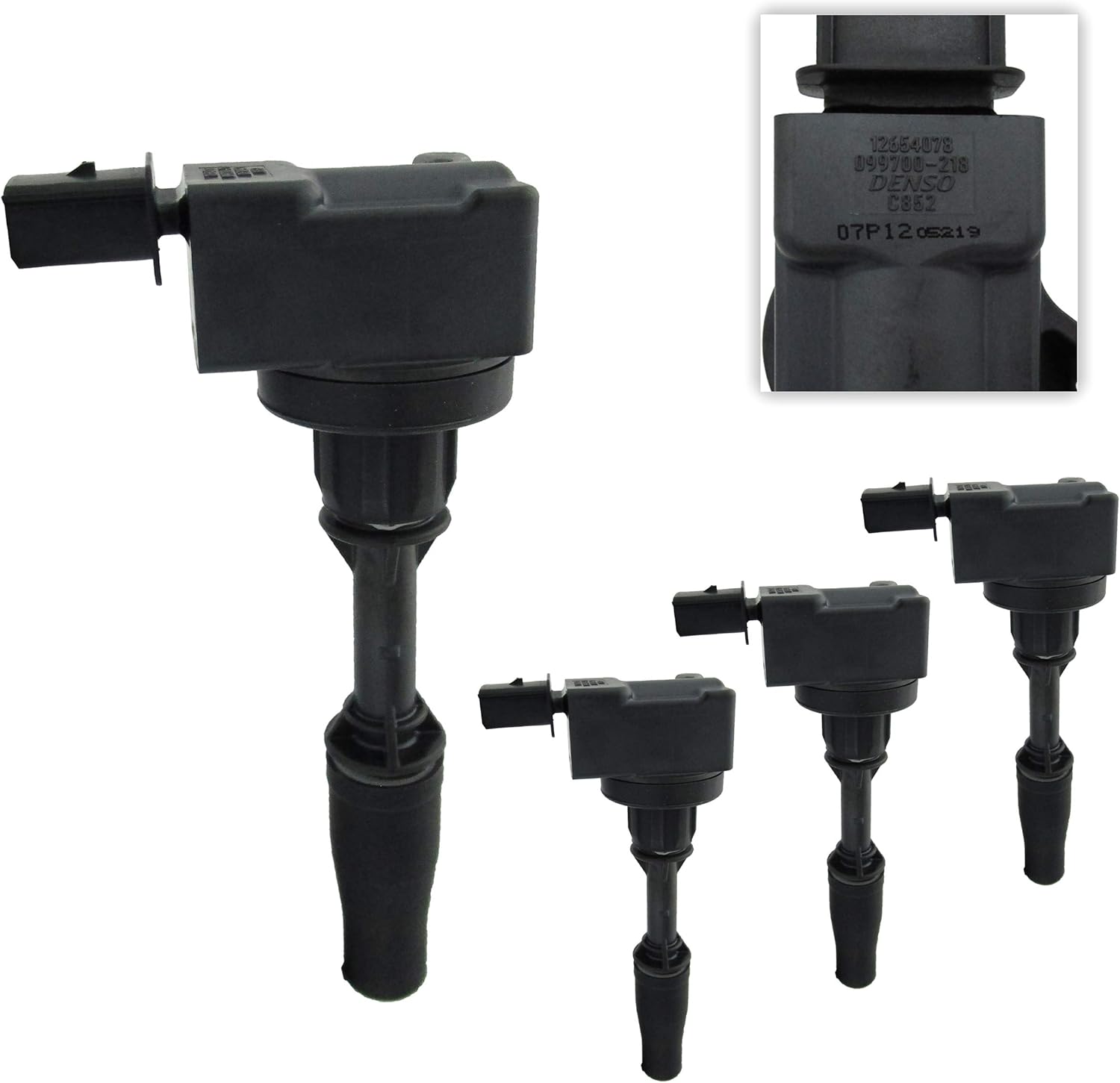 Amazon.com: Set of 4 Bulk 12654078 OEM Ignition Coils Compatible with ...