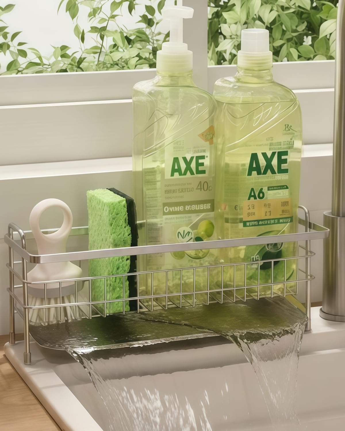 Sponge Holder for Kitchen Sink BANJEKT Sink Caddy Dish Sponge Holder ...