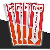 Photoluminescent Fire Safety Signage P50 Foam Fire Extinguisher Sign ...
