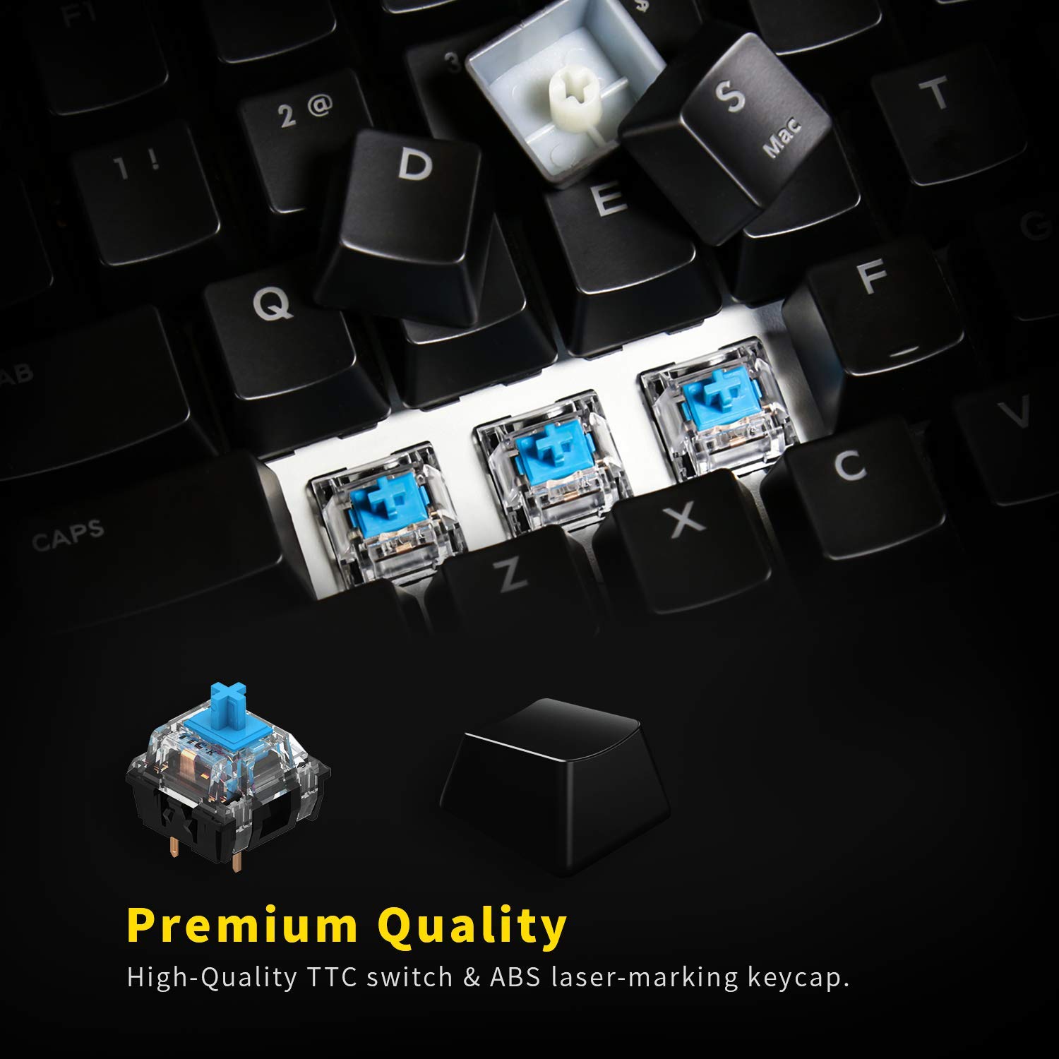 Mua DREVO Gramr V2 TE 84 Key RGB Backlight Mechanical Gaming Keyboard ...