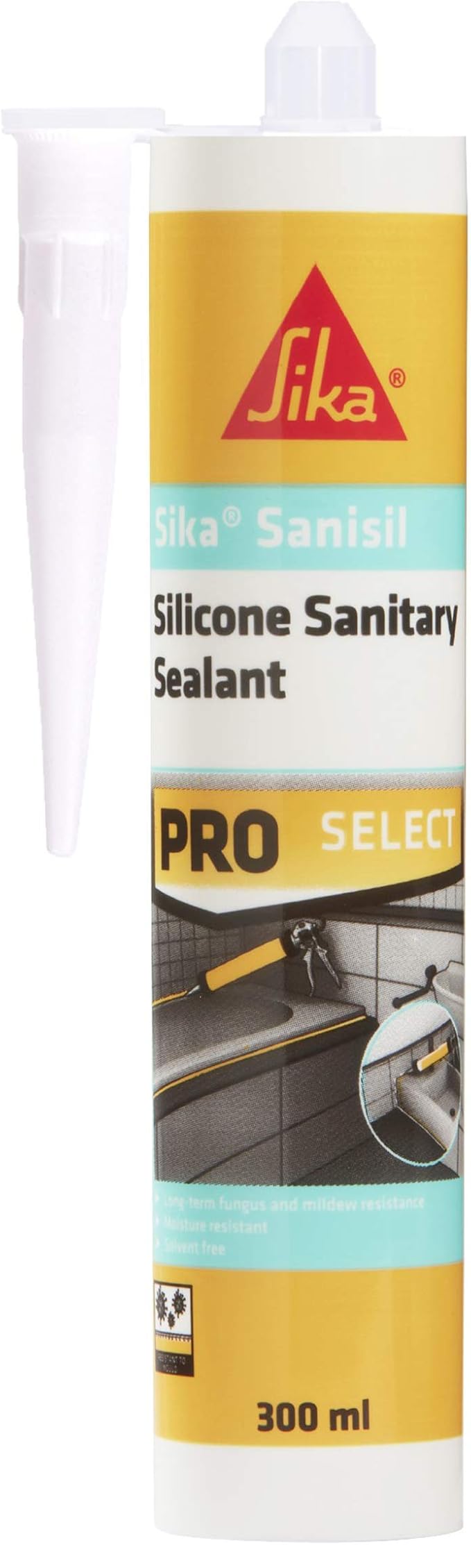 Sika sanisil Premium Sanitär Silikon Dichtstoff 300 ml weiß: Amazon.de: Baumarkt