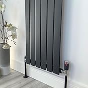 x2 Talon Snappit Radiator Pipe Covers & Collars - 15mm Anthracite Grey ...