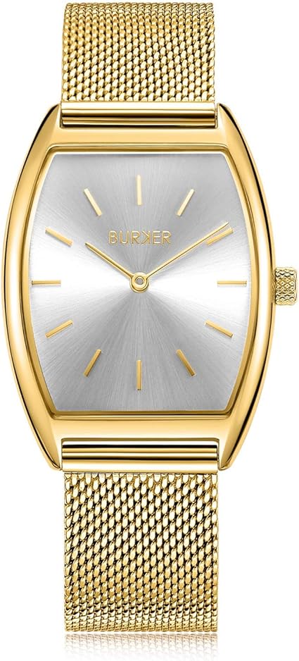 Burker Megan – Damenuhr Gold | 30mm goldene Uhr für Damen mit ...