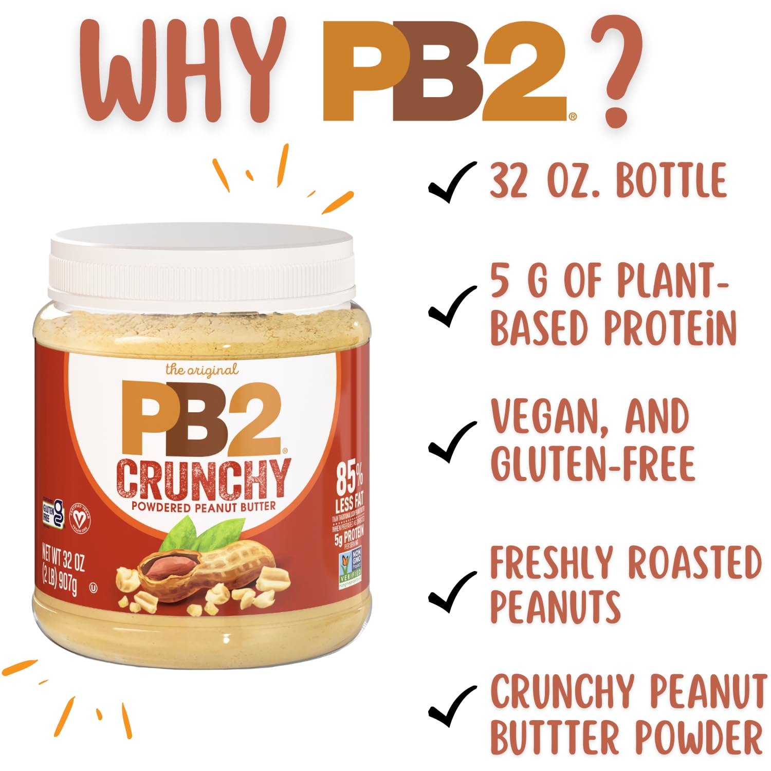 Mua PB2 Crunchy Powdered Peanut Butter - Peanut Butter Powder with ...