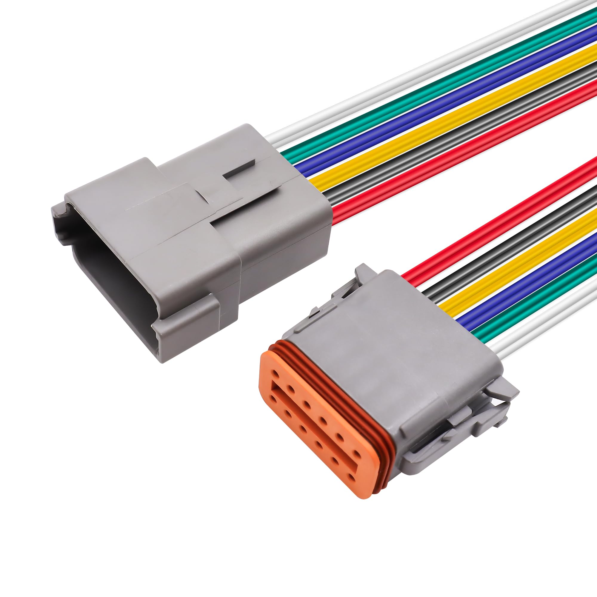 HiSport 12 Pin DT Connectors Waterproof Kit, 12 Pin Connectors Male and ...