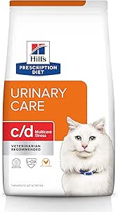 Hill's Prescription Diet c/d Multicare Stress Urinary Care with Chicken Dry Cat Food, Veterinary ...