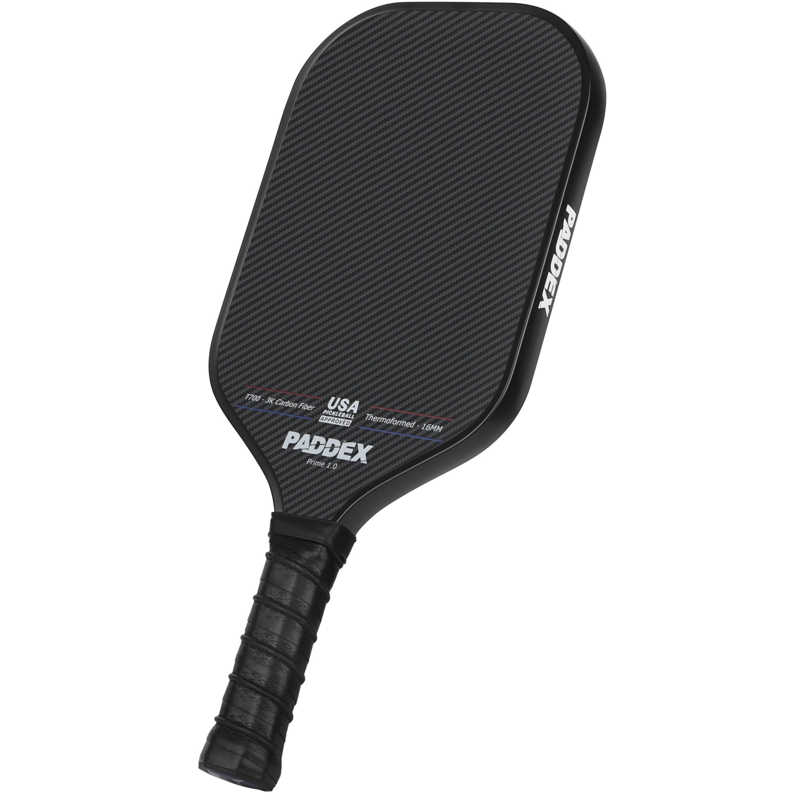 PADDEX T700 Carbon Fiber Pickleball Paddle – 16mm Polypropylene ...