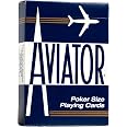 Amazon.com: Aviator Poker Size Playing Cards, Colors May Vary : Toys ...