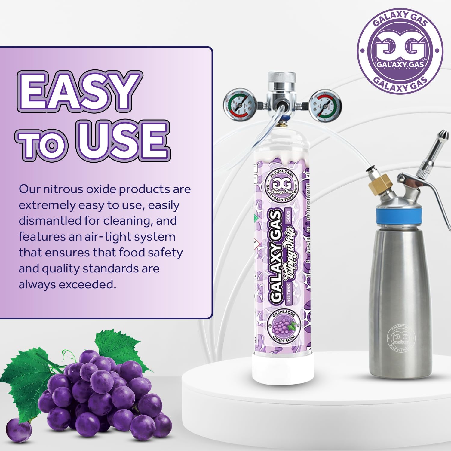 Mua Galaxy Gas Grape Soda Flavor Whipped Cream Dispenser Cartridge Tank ...