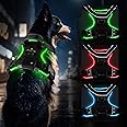 Amazon.com : MASBRILL Light Up Dog Harness - No Pull Led Dog Harness ...