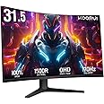 KOORUI 32 inch Curved Gaming Monitor - QHD (2560 x 1440) 2K Display, 170Hz 144Hz Monitor, 1500R ...