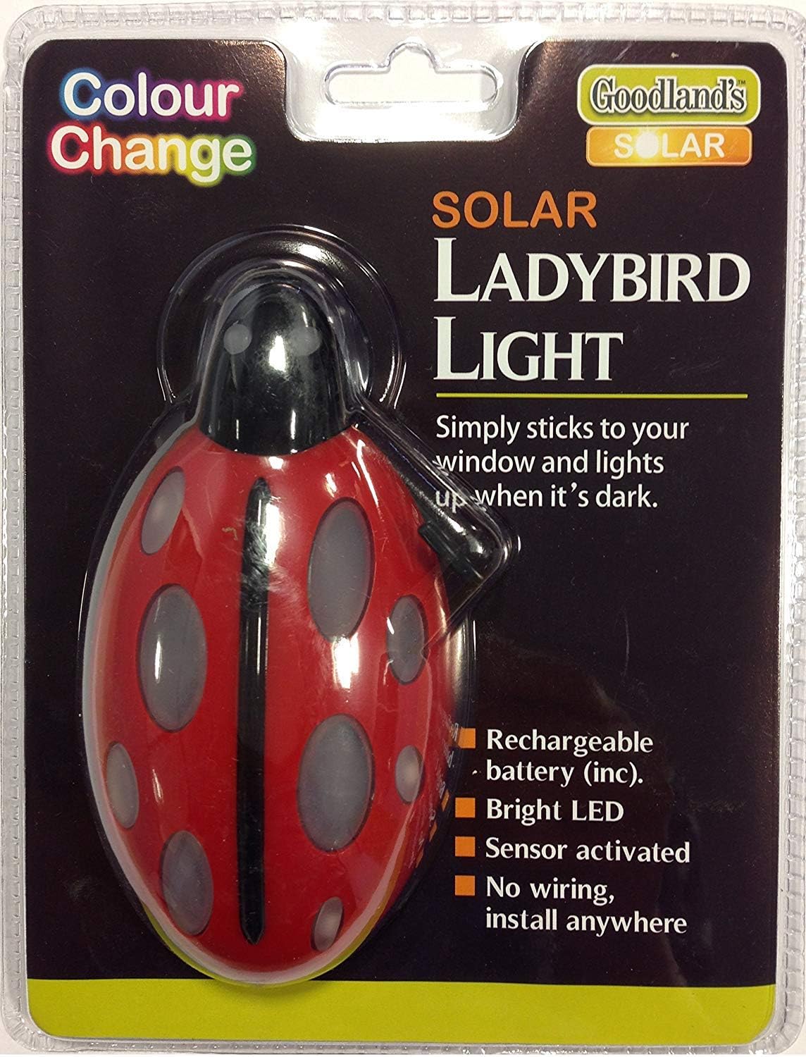 Solar Night Light Colour Changing Ladybird Bug: Amazon.co.uk: Lighting