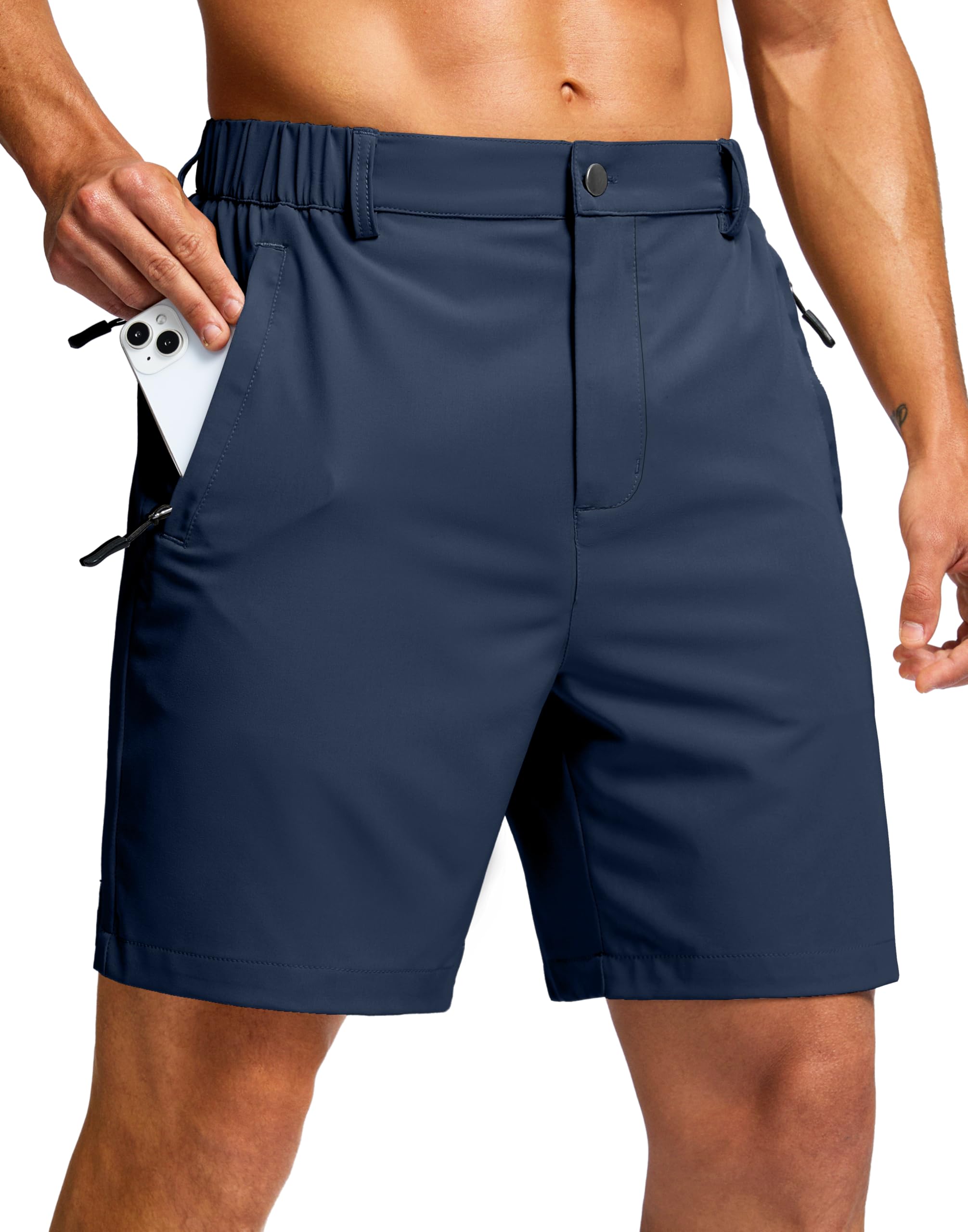 G Gradual Men's Hiking Shorts 7" Lightewight Casual Shorts for Men ...