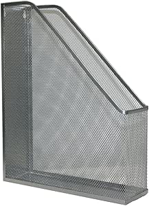 Amazon.com: Design International Group Mesh Magazine Holder, Silver ...