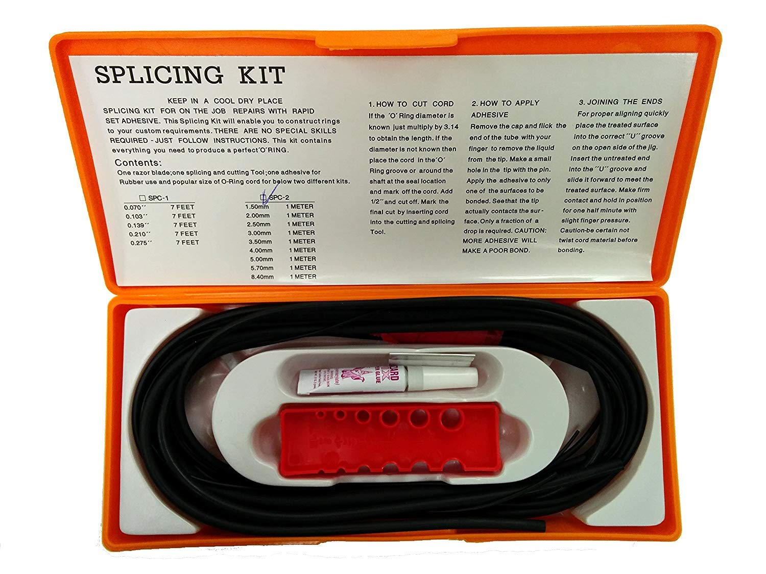 Metric and USA Combo O-Ring Splicing Kit, Buna-N NBR Nitrile 70A ...