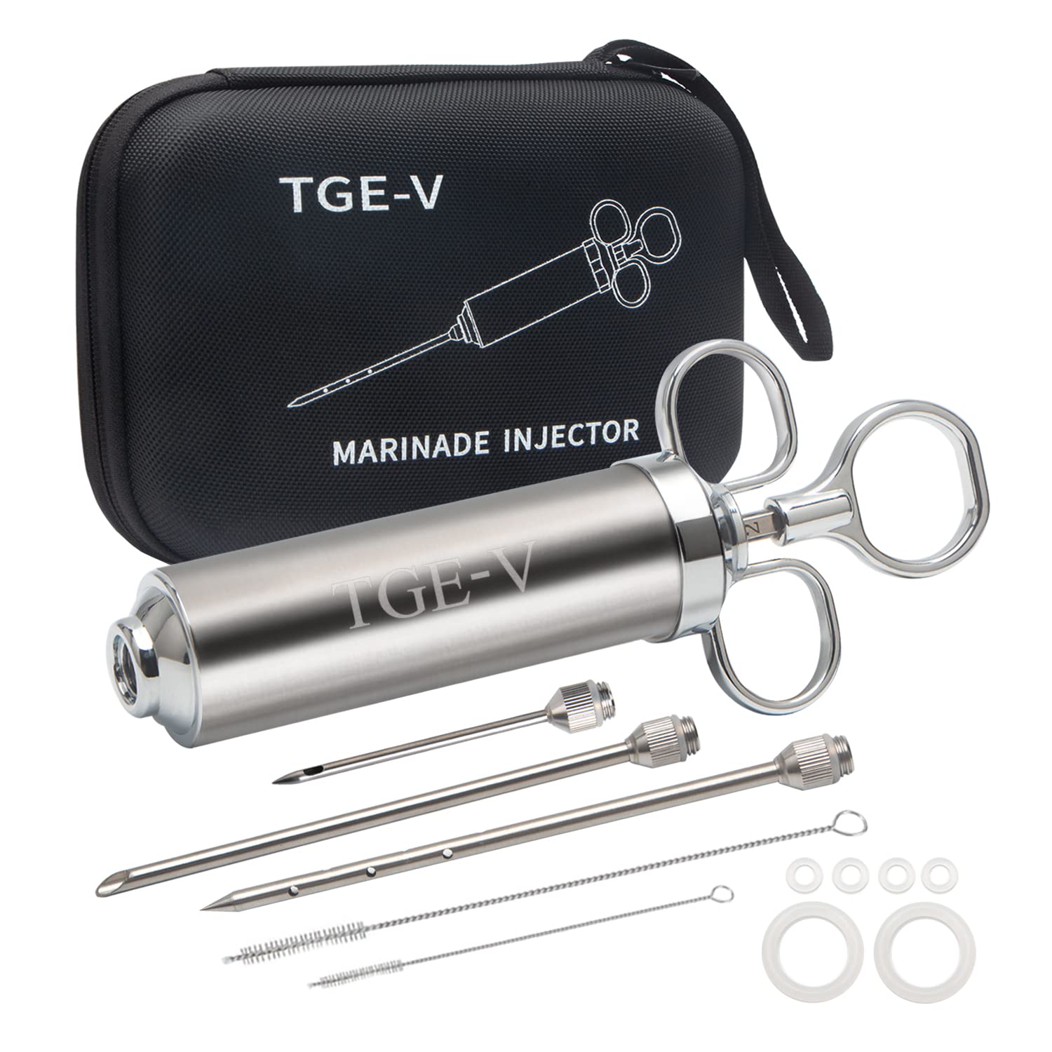 Meat Injector Syringe, Injector Marinades for Meats, Turkey, Brisket ...