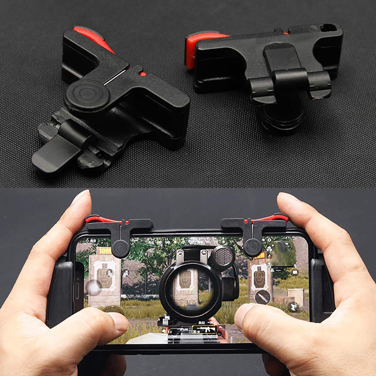 PUBG Mobile Phone Shooter Aim Controller Game Trigger L1R1 Button For Smartphone : Amazon.de: Games