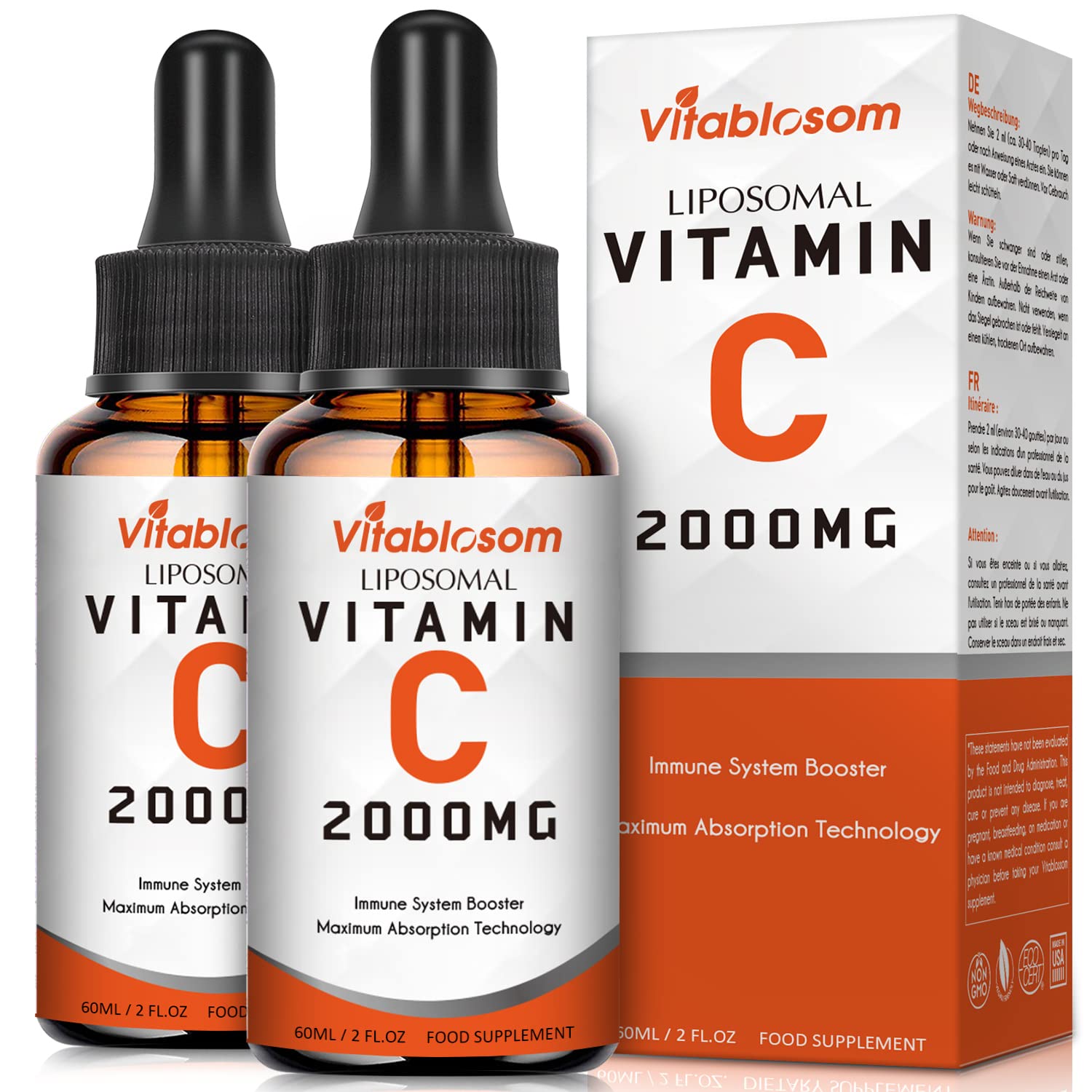 Mua Liposomal Vitamin C 2000mg Liquid for Adults, High Absorption VIT C ...