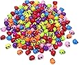 Amazon.com: Honbay 200PCS Mixed Color Acrylic Skull Beads Stylish ...