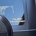 Amazon.com - Free Rides for Goth Girls - Funny Car Vinyl Decal Bumper ...