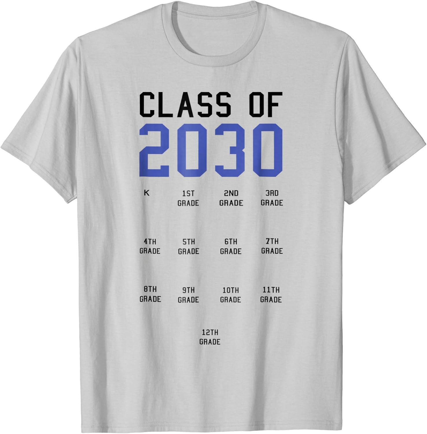 Amazon.com: Class of 2030 Graduation T-shirt with Space for Handprints ...