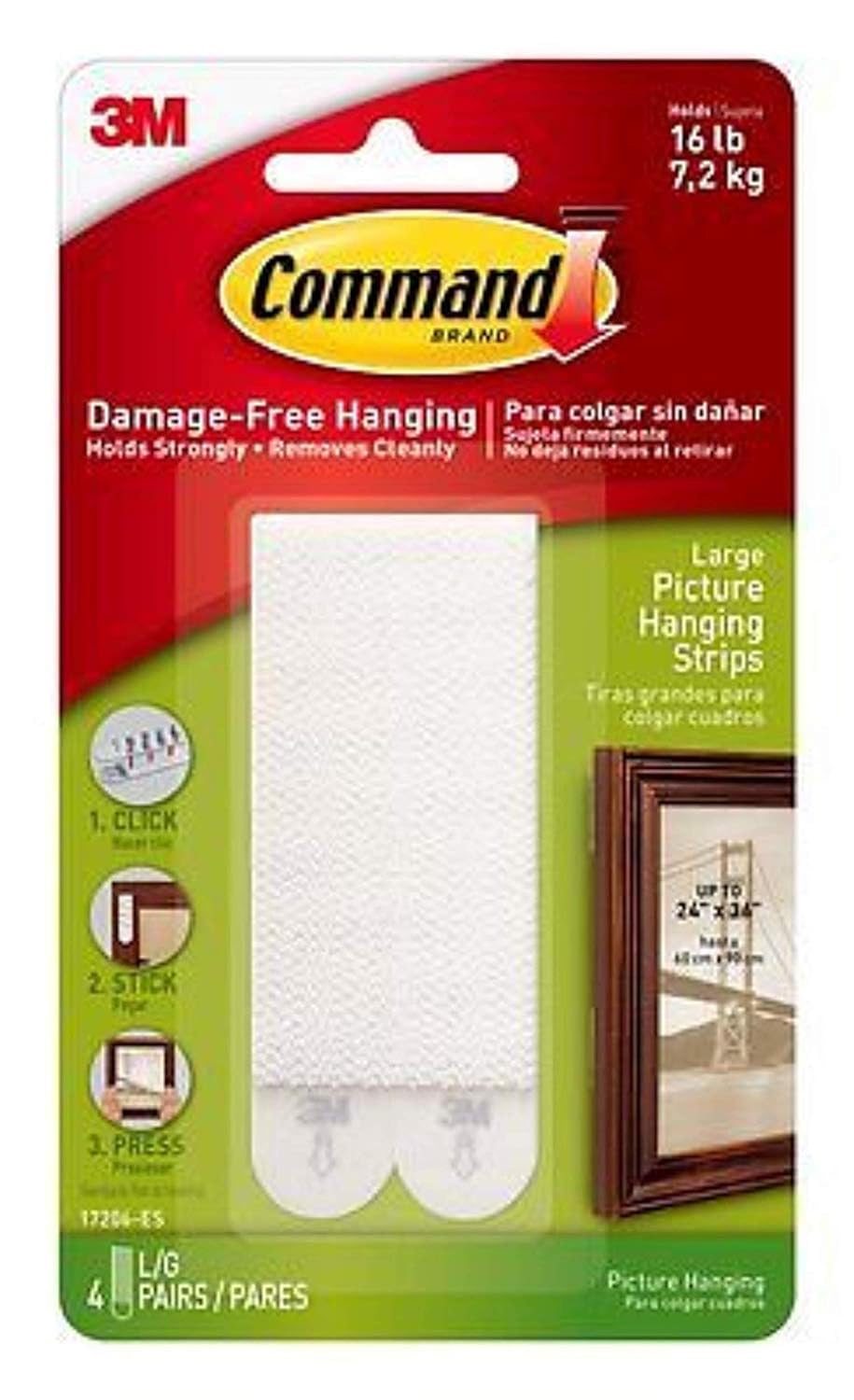3M Command Picture Hanging Strips Value Pack (Large): Amazon.co.uk: DIY ...