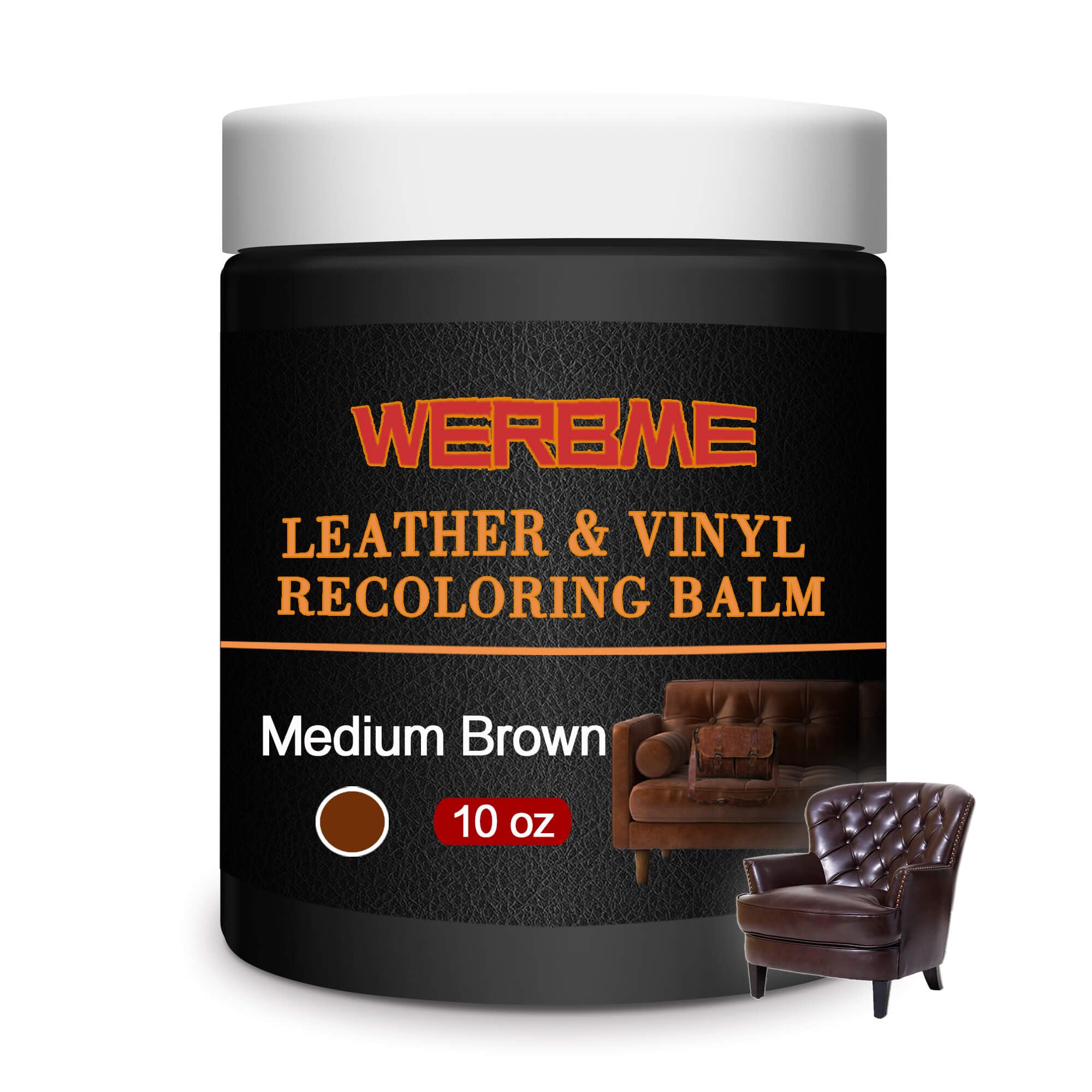 Mua Leather Recoloring Balm, 10 OZ Medium Brown Leather Dye Recolor ...