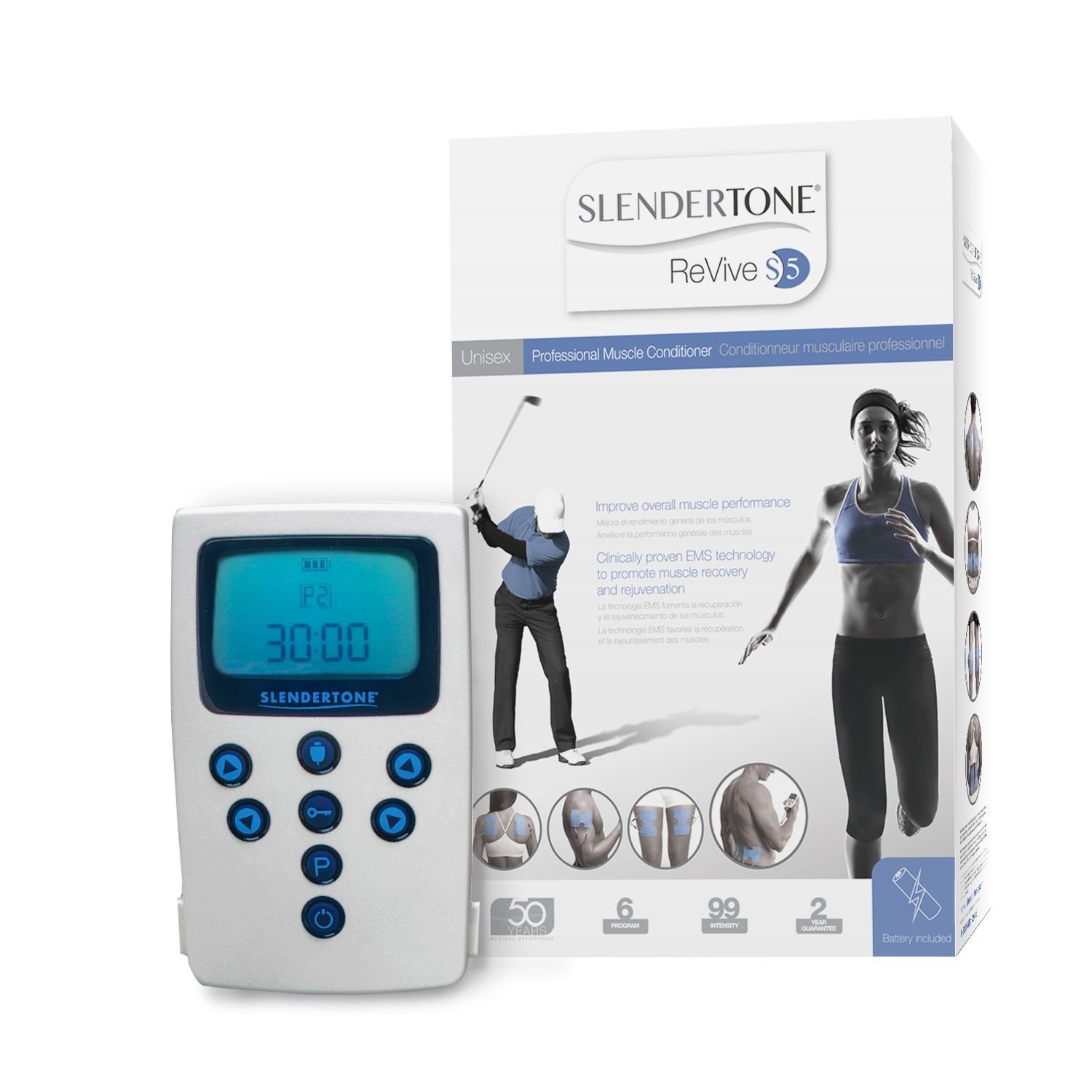 Slendertone ReVive S5 Pro Muscle Conditioner & Stimulator - EMS Toning ...