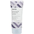 Amazon.com: Amazon Brand - Solimo Sheer Face Sunscreen SPF 55, UVA/UVB ...