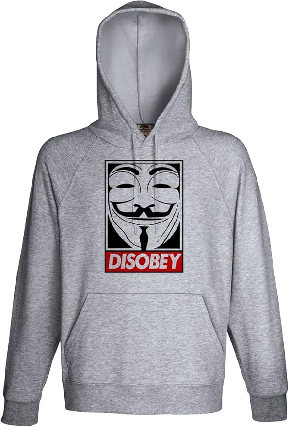 Anonymous Hoodie Custom Made Hooded Sweatshirt: Amazon.co.uk: Clothing