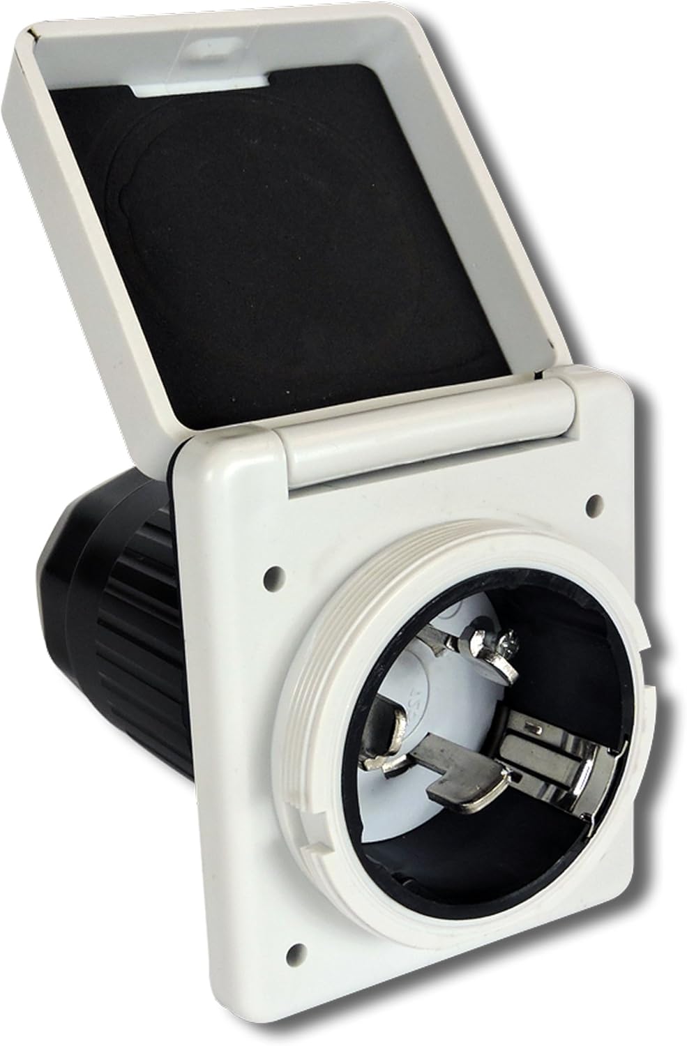 Leisure RV 125/250V 50 AMP Power Plug Twist Lock Inlet with 3 Stainless ...