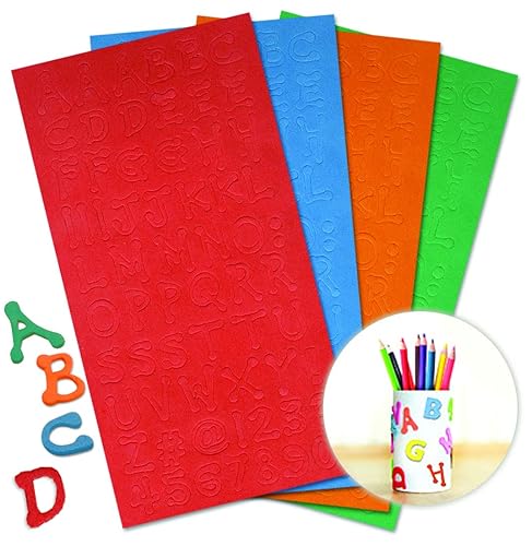 Foam Letter Stickers - Foam Alphabet Letters 1/2" Self Adhesive Sticky ...