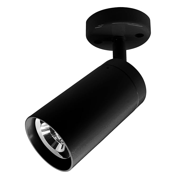 Tube Spotlight GU10 240V 35W Black: Amazon.co.uk: Lighting