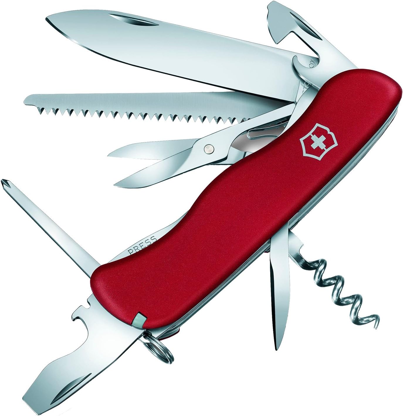 Victorinox Outrider Swiss Army Pocket Knife, Large, Multi Tool, 14 ...