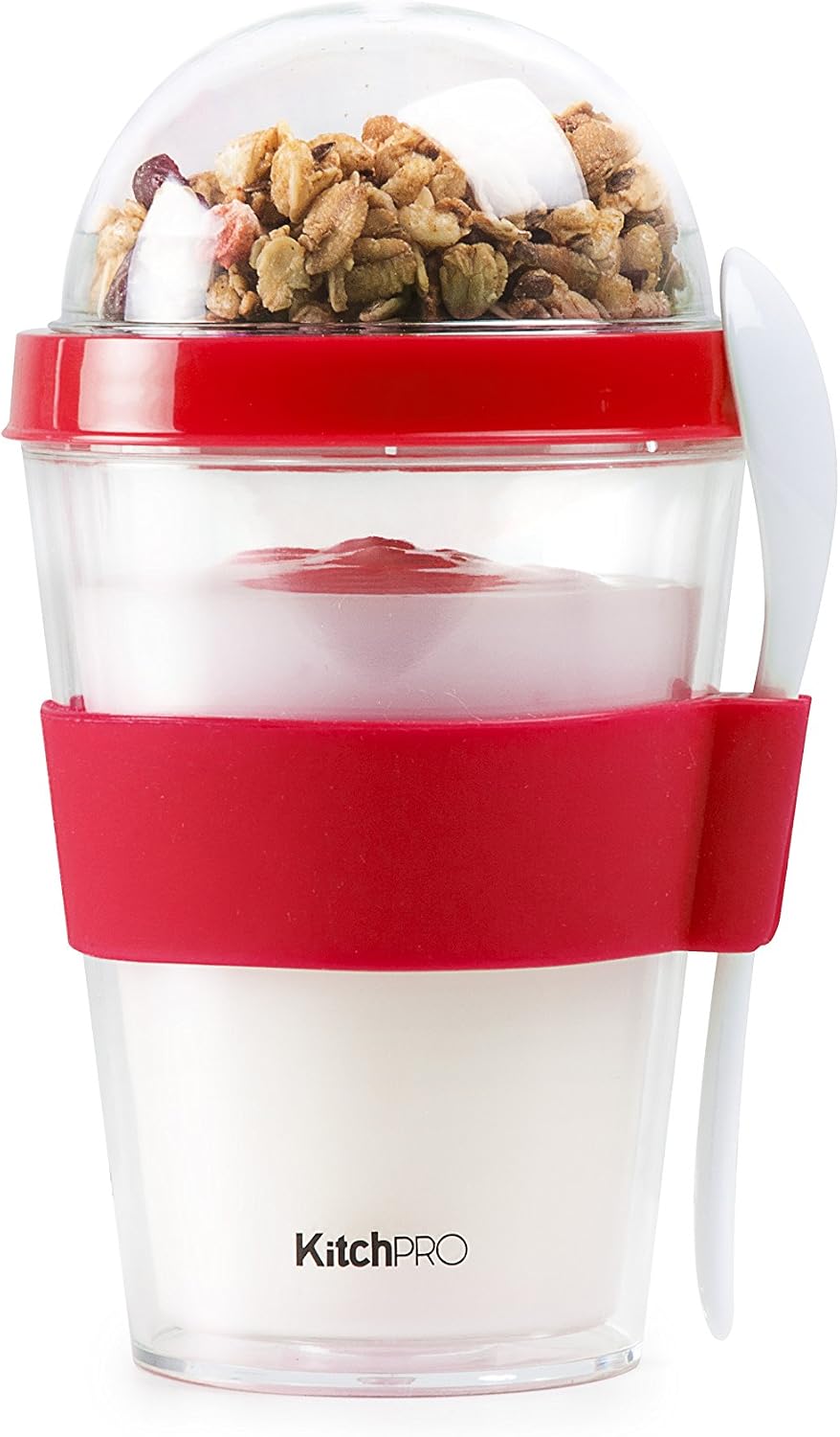 KitchPro Tasse De Yogourt To Go Avec Contenant Pour Granola Et Cuill re kitchpro-tasse-de-yogourt-to-go-avec-contenant-pour-granola-et-cuill-re