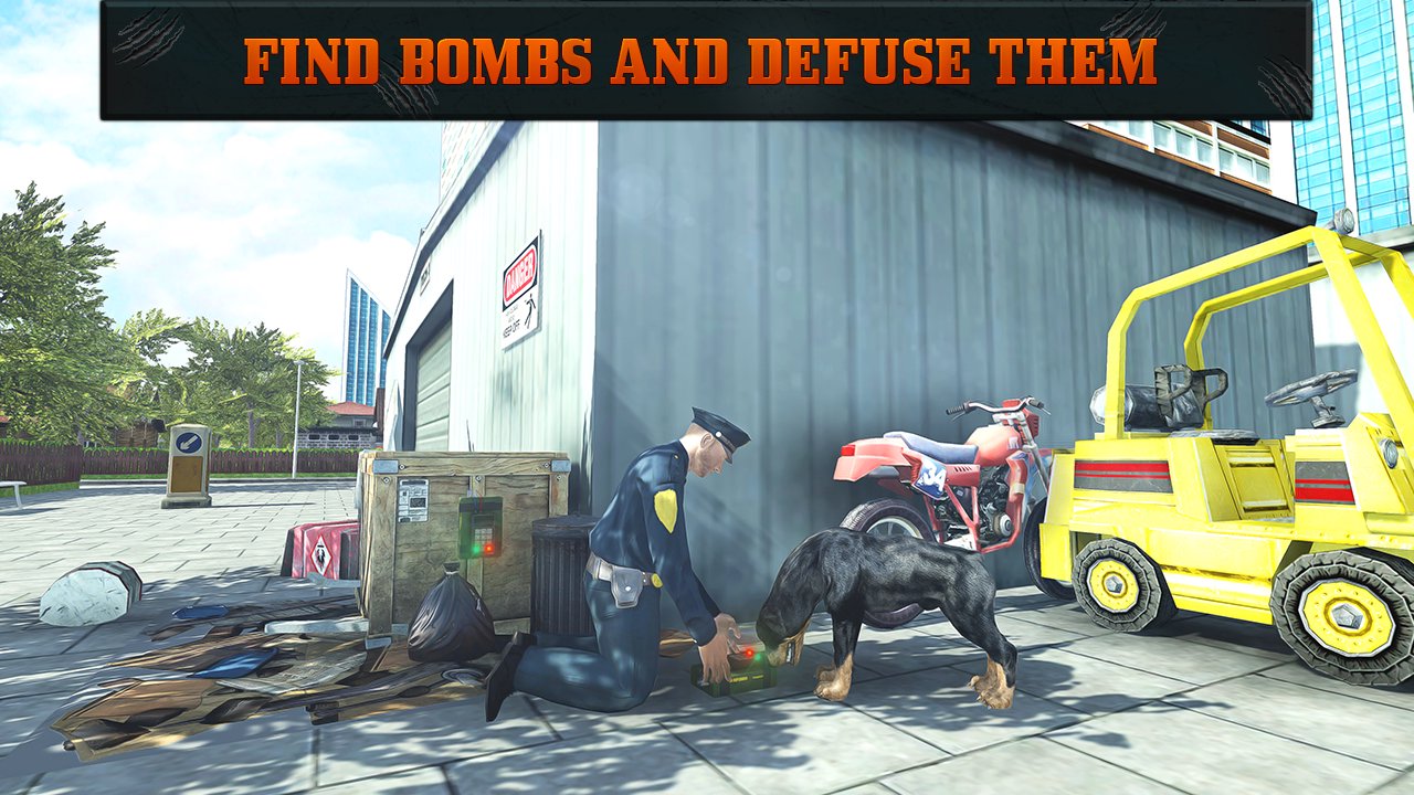 Amazon.com: Rotweiler Police Dog Hunt Crime City Criminal Case 3D: Cops ...